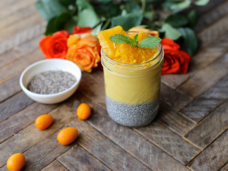 Creamsicle Chia Pudding Parfait - Elise Museles