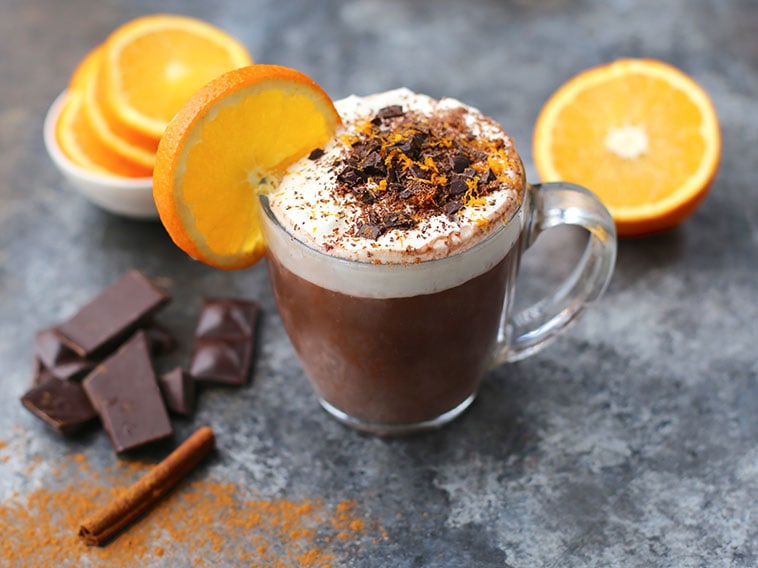 Orange Spiced Hot Chocolate - Elise Museles